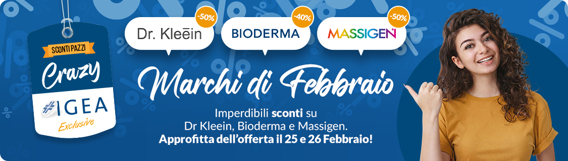 Crazy Igea Febbraio 2026: 2 marchi al 50% e un marchio al 40%